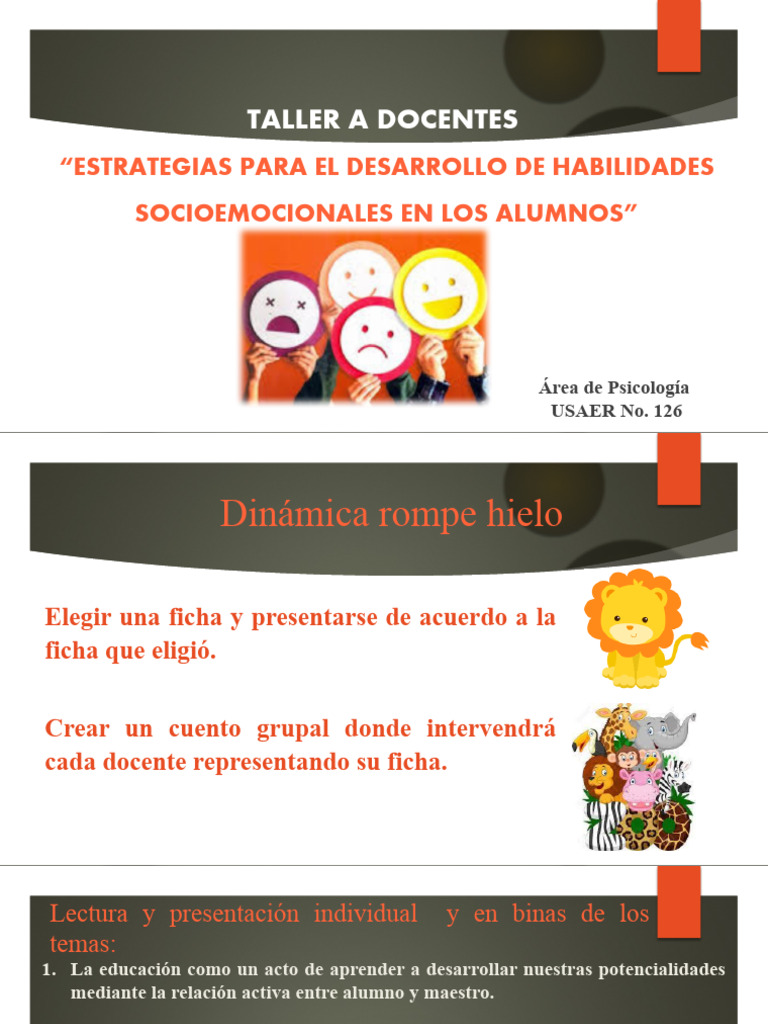 Taller Habilidades Socioemocionales | PDF | Las emociones | Ansiedad