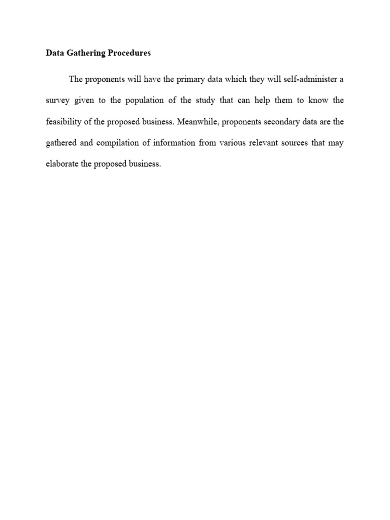Data Gathering Method | PDF
