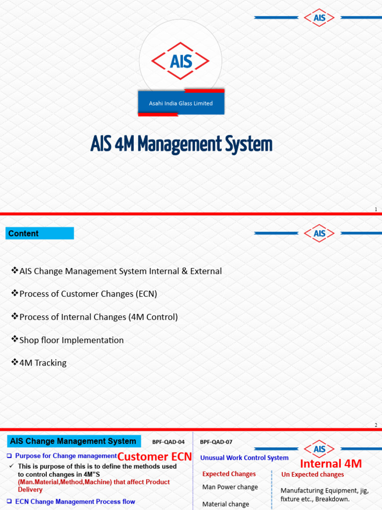 4M Change Management System | PDF | Business | Business Process
