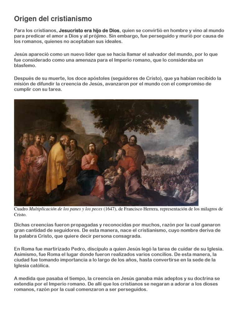 Origen Del Cristianismo | PDF