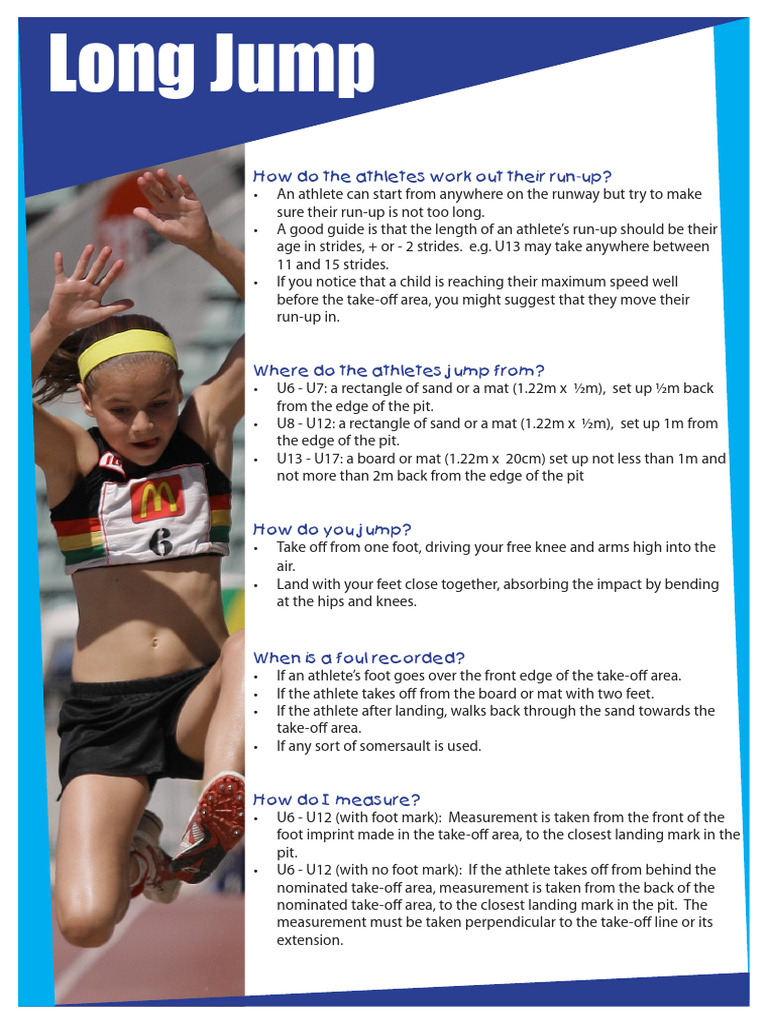 NSW Long Jump | PDF | Athletic Sports | Games Of Physical Skill