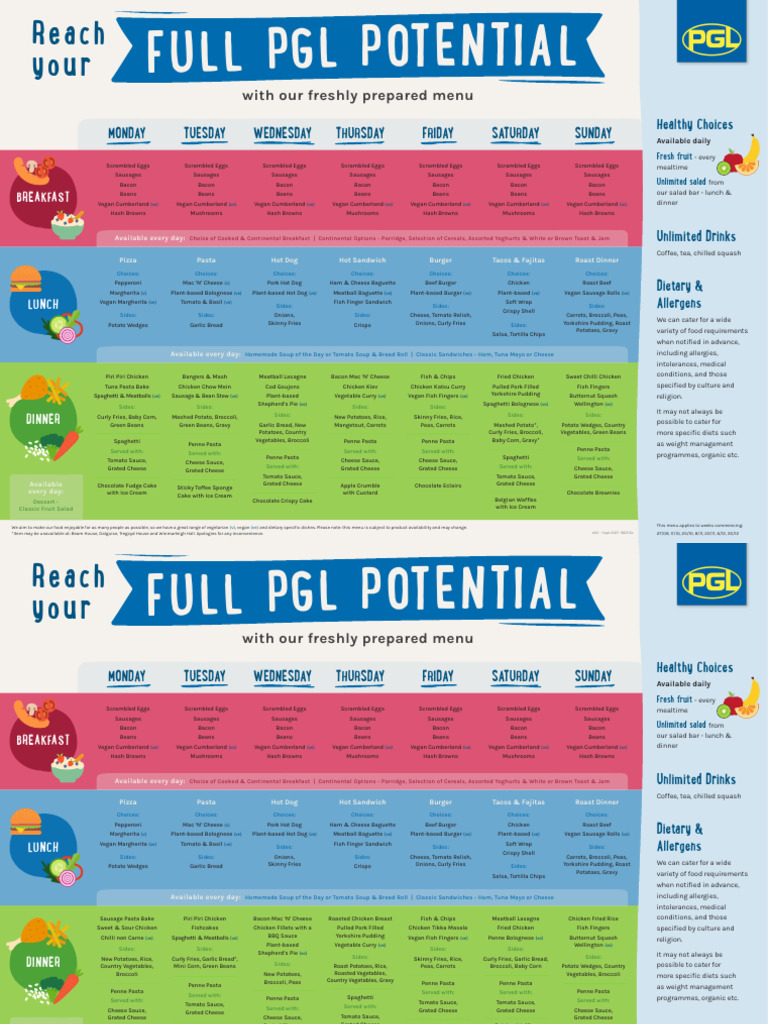 PGL UK Menu English | PDF | Hamburgers | French Fries