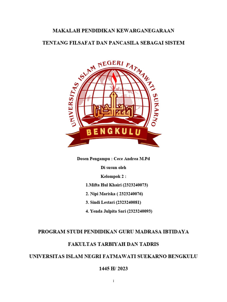 MAKALAH PENDIDIKAN KEWARGANEGARAAN Kelompok 2 | PDF | Ilmu Sosial | Filsafat