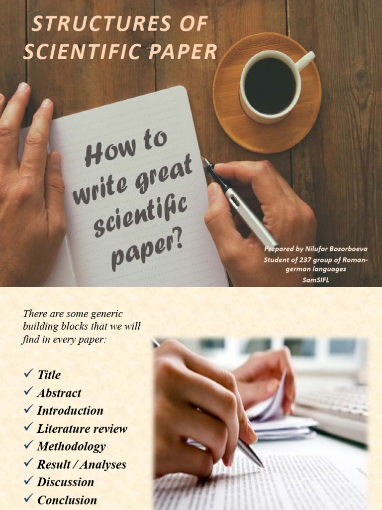 Structure of Scientific Paper | PDF