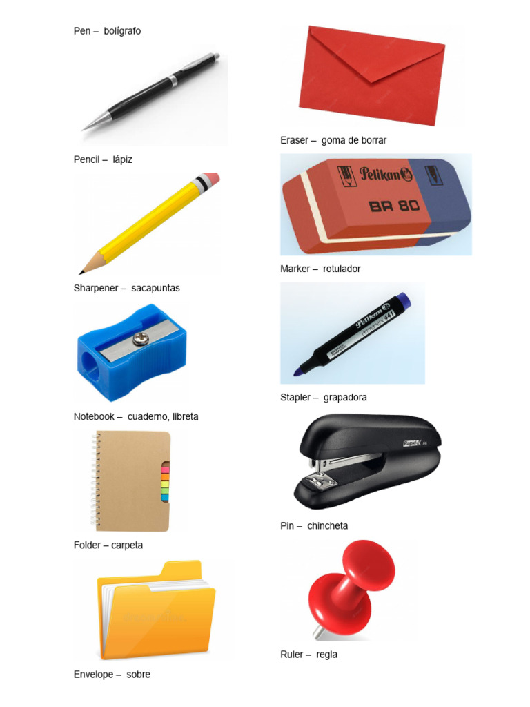 25 Objetos de Oficina | PDF