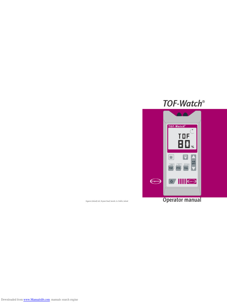Tofwatch | PDF | Electrical Resistance And Conductance | Calibration
