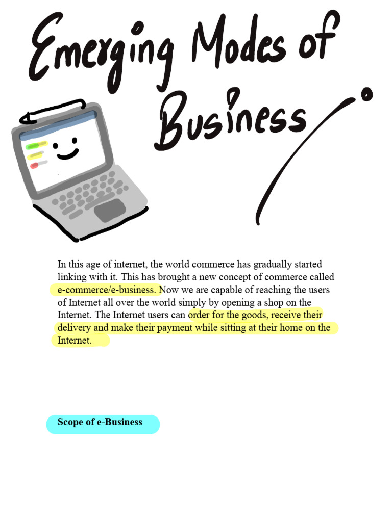 Understanding E-Business Models and Benefits | PDF | Electronic ...