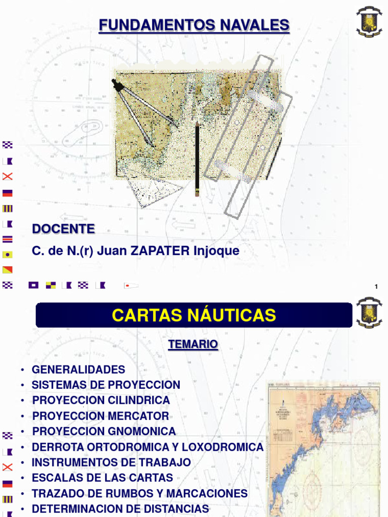 Semana 8-9 Cartas Nauticas, Plan Cartografico y Derrotero | Descargar ...