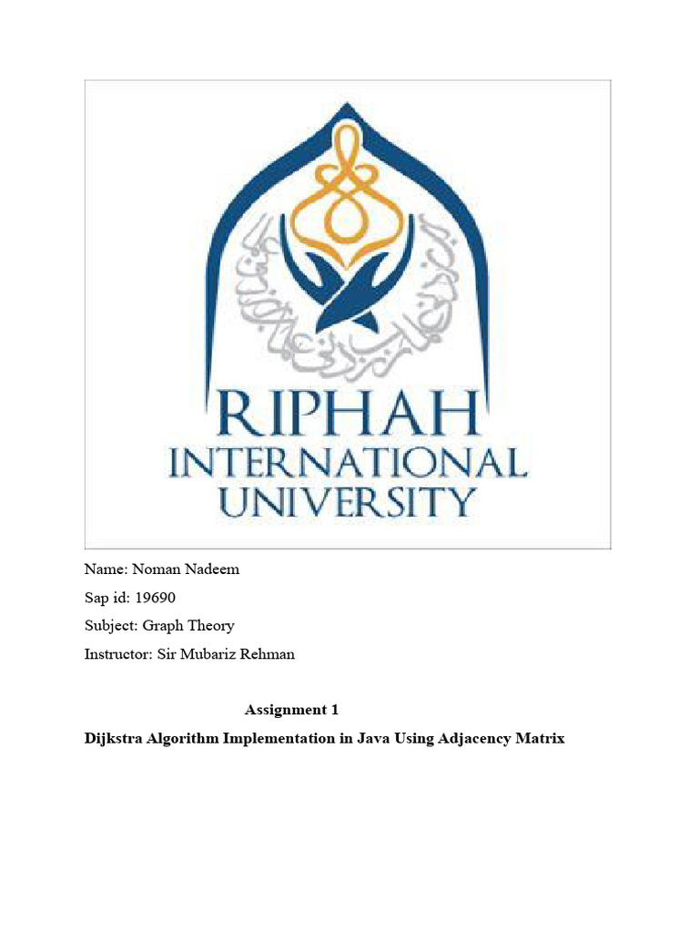 Dijkstra Algorithm in Java | PDF