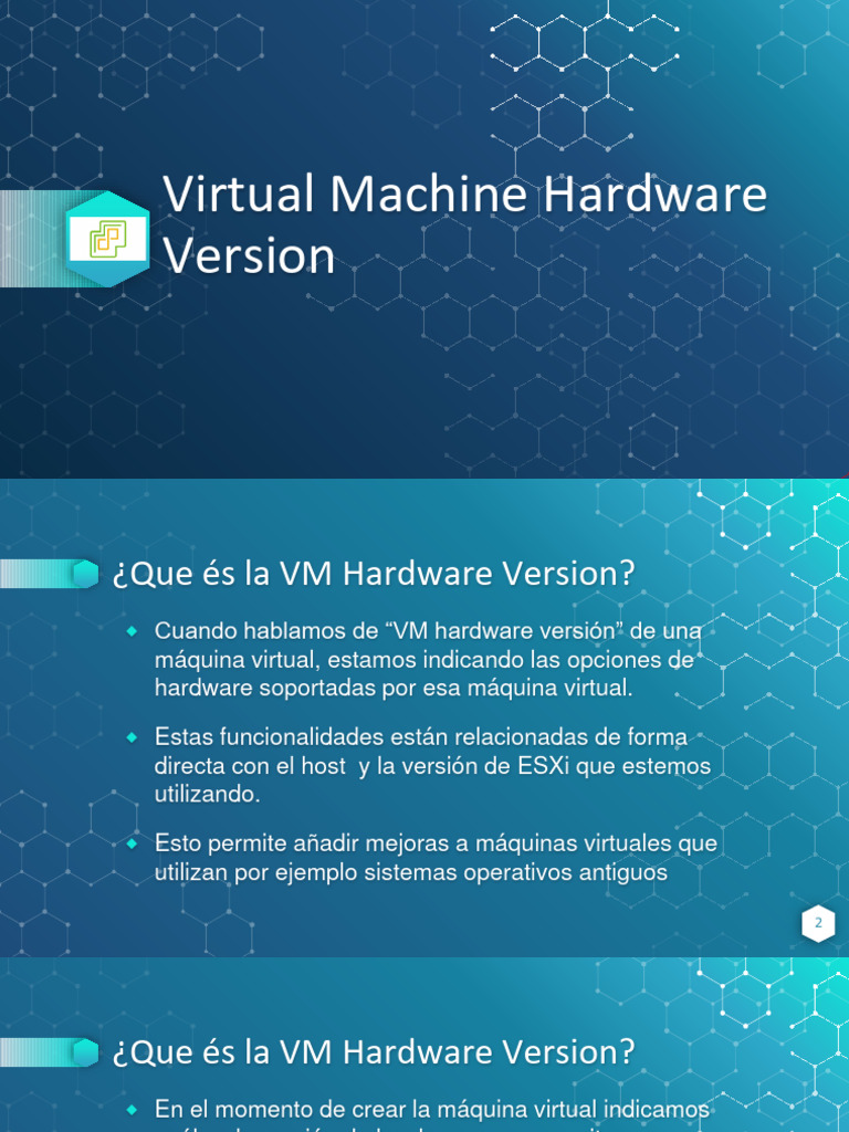 Virtual-Hardware-Version Vware | PDF | Máquina virtual | Hardware de la ...