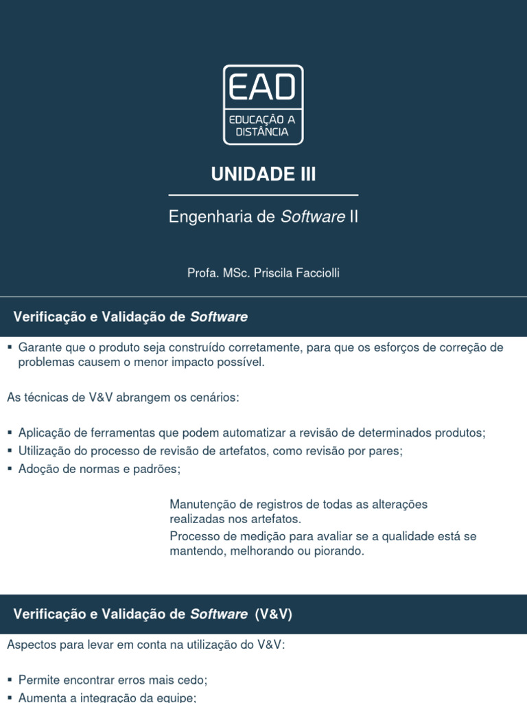 Slides de Aula - Unidade III | PDF