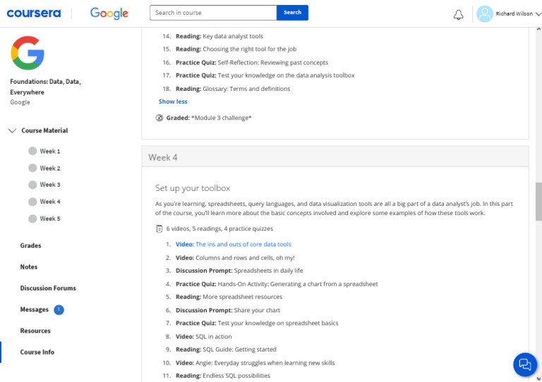 Foundations - Data, Data, Everywhere - Google - Course Info - Coursera | PDF