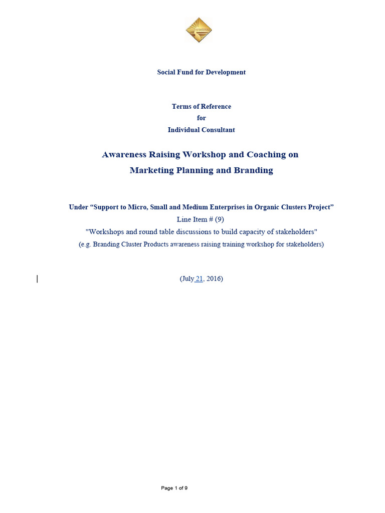 XX TOR-Line Item 9 - Branding Training-21!07!2016-With Track Changes ...