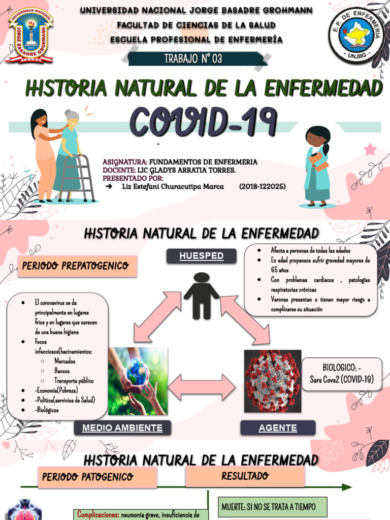 Trabajo N°03-Historia Natural de La Enfermedad-Covid-19 | PDF | Neumonía | Epidemiología