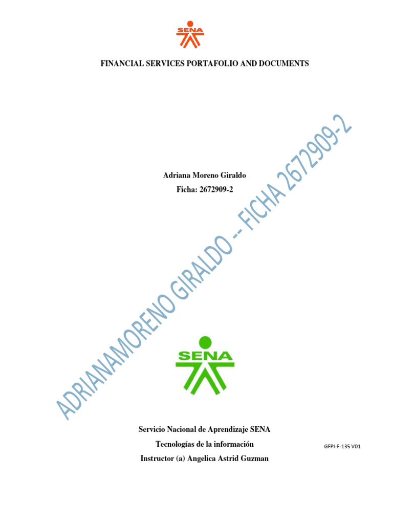 Guide 4 Financial Services Portfolio and Documents | Descargar gratis ...