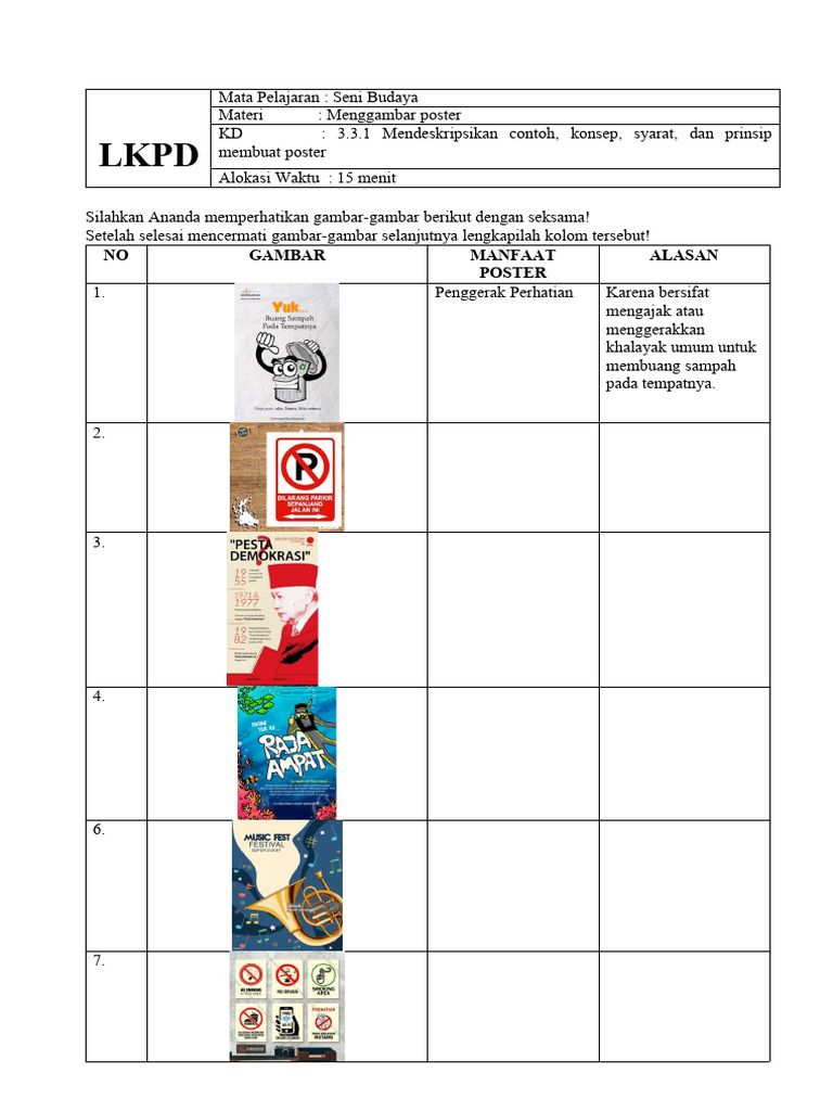 LKPD Poster 8 | PDF