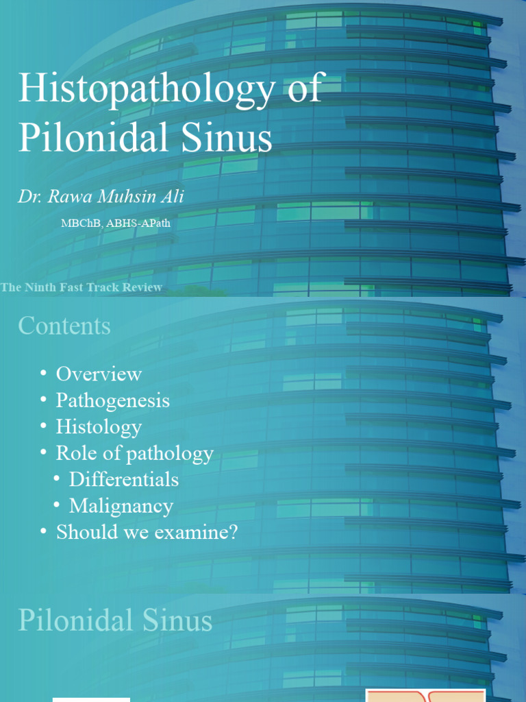 Pilonidal Sinus Histopathology Overview | PDF | Self-Improvement ...