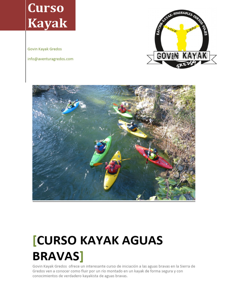 Curso Iniciacion Kayak Aguas Bravas | PDF