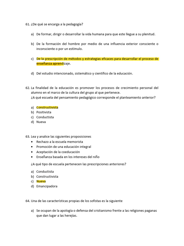 Ecap 2019 Generales (Respuestas) - 230925 - 120020 | Descargar gratis ...