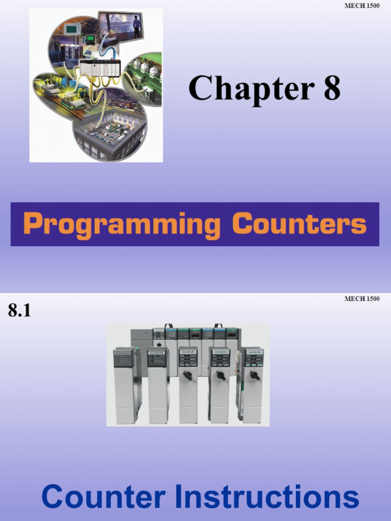 PLC Chapter-8 Programming Counters | PDF | Programmable Logic ... PLC Chapter-8 Programming Counters | PDF | Programmable Logic ...