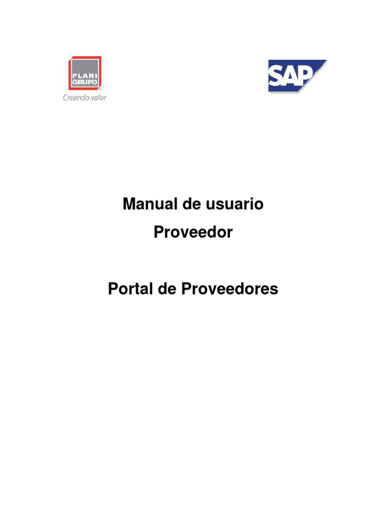 29 Manual de Usuario. Portal de Proveedores | PDF