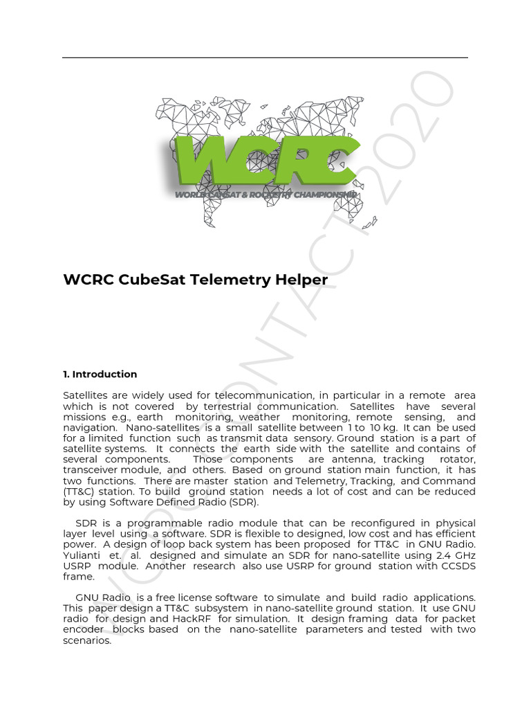 Web Telemetry Project Report | PDF | Modulation | Software Defined Radio