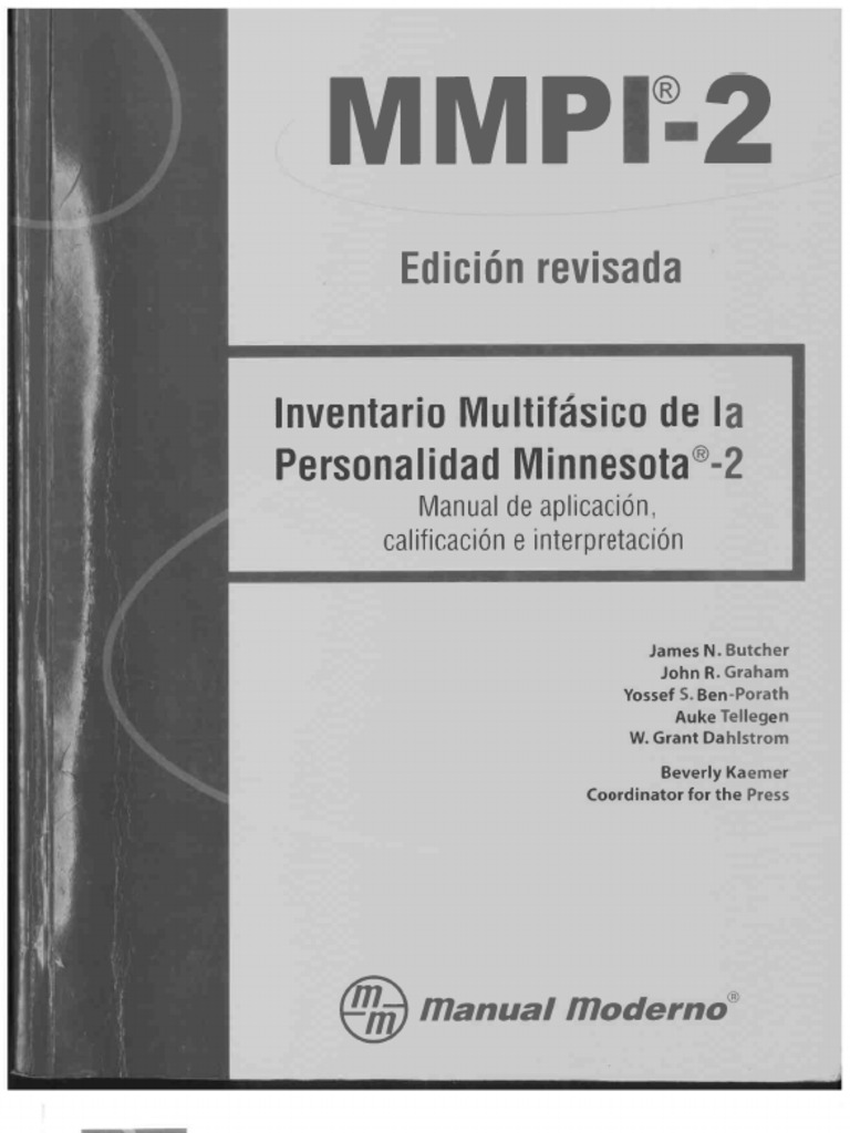 Manual MMPI 2 - Rotated | PDF