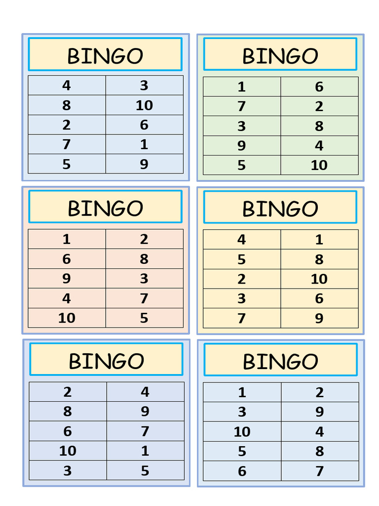 Bingo Number Patterns | PDF | Sports & Recreation | Games & Activities