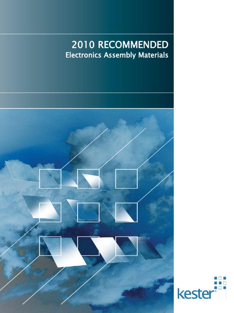 Kester - Catalogue - Kester - Consommables Pour L'électronique - 2010 ...