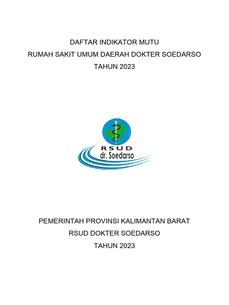 Daftar Indikator Mutu | PDF