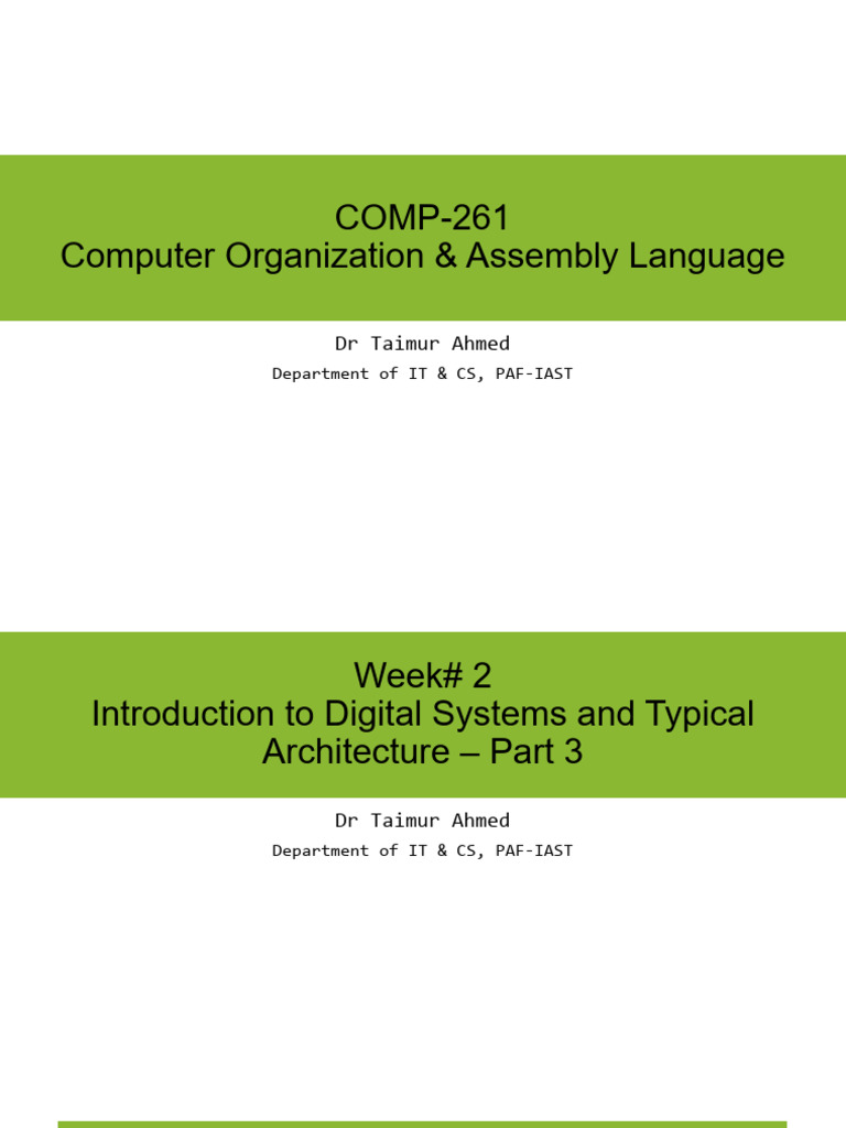 Week 1 - Lecture 3 - Computer Organization and Prog Languages | PDF | Programming | Computer Program