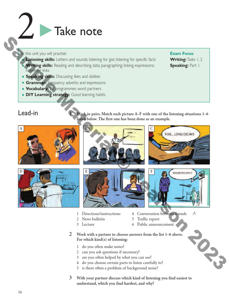 Focus On IELTS Foundation U2 - Coursebook | PDF | English Language | Paragraph