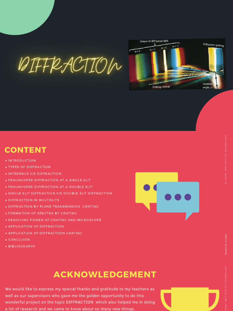 Diffraction Pdf Angular Resolution Diffraction 