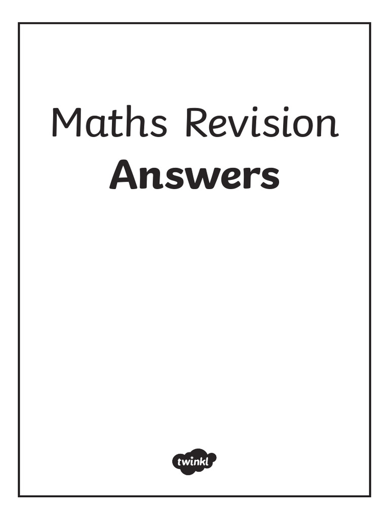 Math Exam Revision? - Answers | PDF