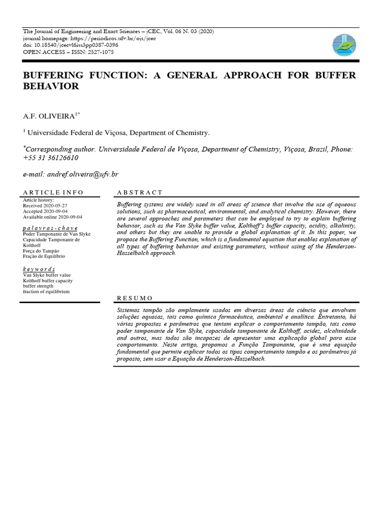 1 2020 Buffering Function | PDF