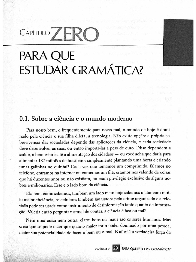 Para Que Estudar Gramática? - Perini | PDF