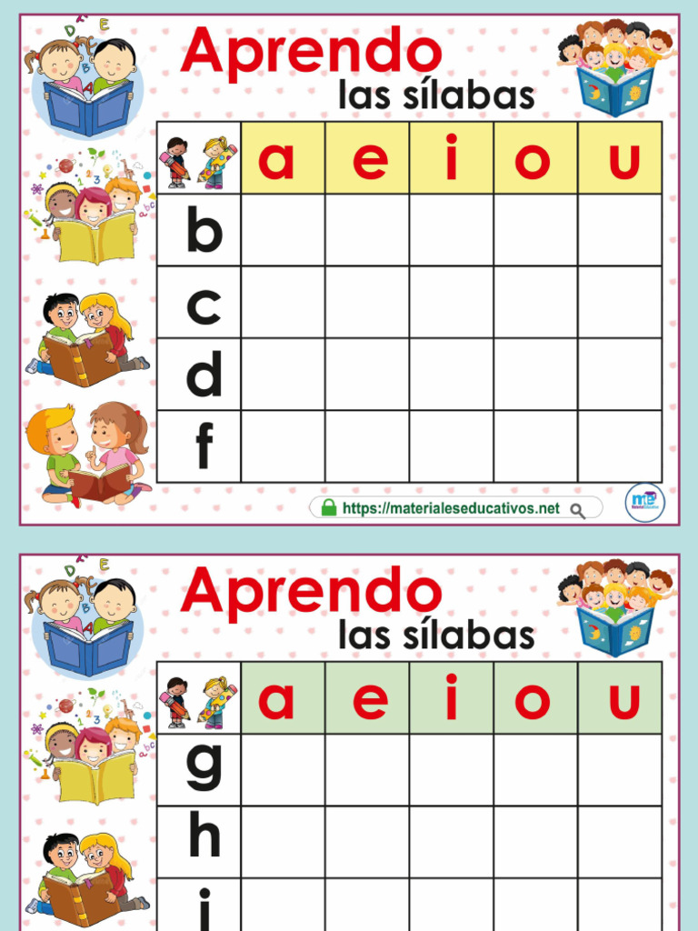 Aprendo Las Sílabas (1) | PDF