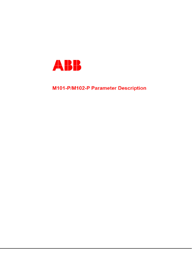 M101-P - M102-P Parameter Description - Manualzz | PDF