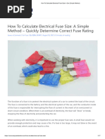 Motor and Transformer Fuse Ratings Guide | PDF | Fuse (Electrical ...