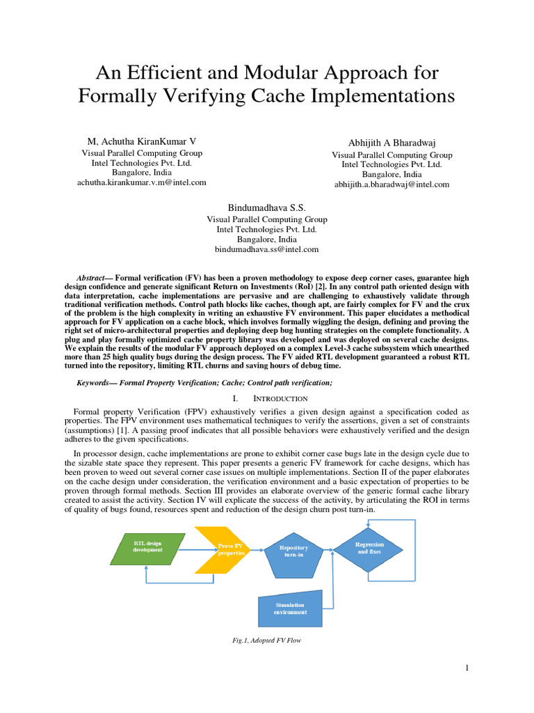 09 - 1 - An Efficient and Modular Approach For Formally Verifying Cache ... 09 - 1 - An Efficient and Modular Approach For Formally Verifying Cache ...