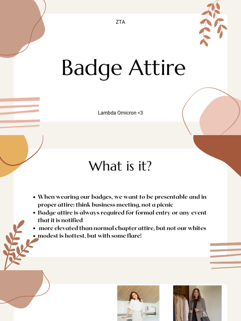 Badge Attire 2022 Presentation | PDF