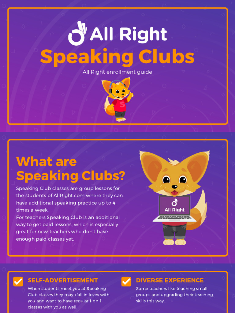 Speaking Clubs | PDF