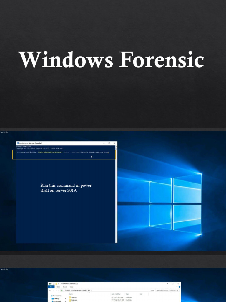 Windows - Forensics Building Lab and Essential Investigation | PDF ...