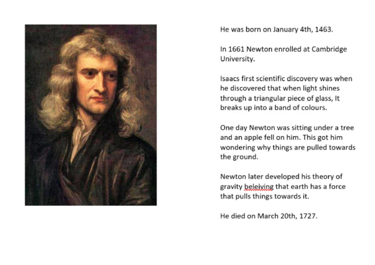 Science Isaac Newton | PDF