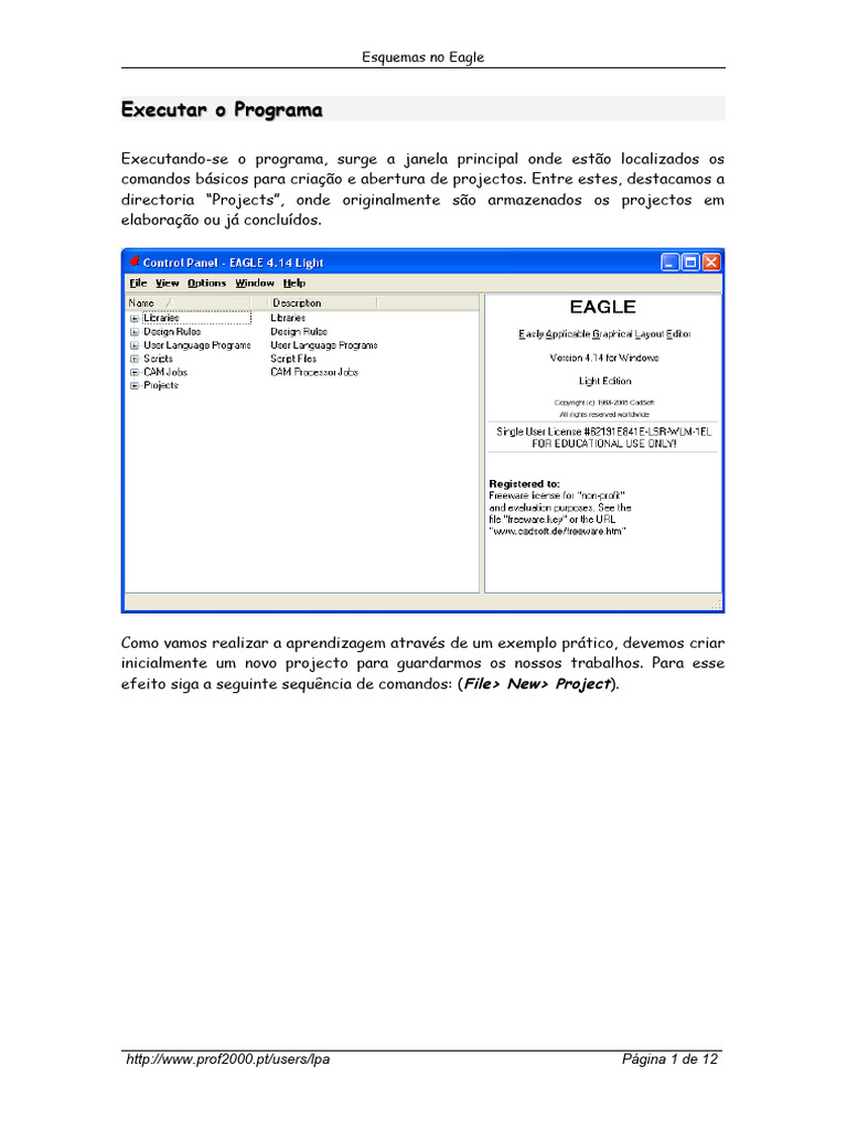Esquemas No Eagle | PDF | Janela (informática) | Lâmpada incandescente