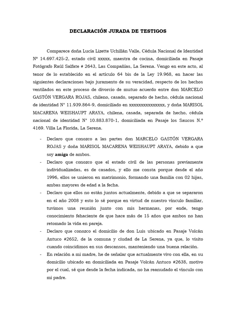 Declaración Karina Luis Espinosa 240323 | PDF