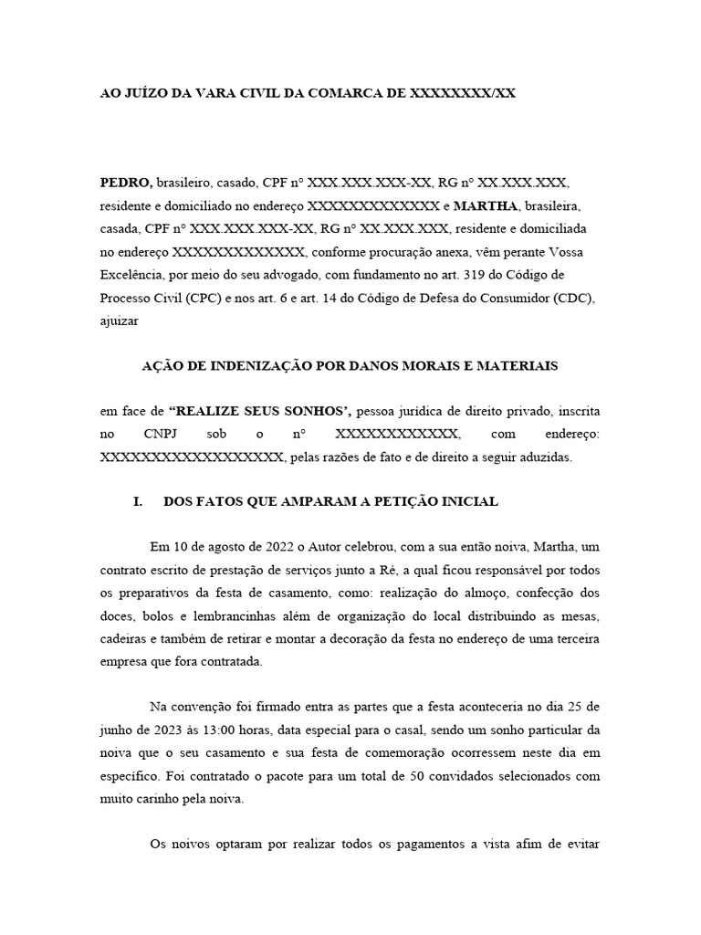 Modelo Petição Inicial | PDF Modelo Petição Inicial | PDF