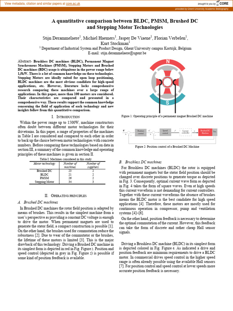 BLDC VS PMSM | PDF