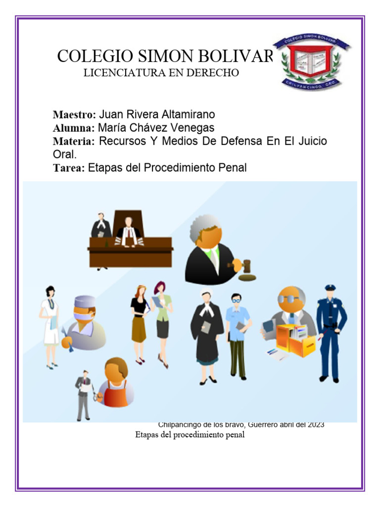 Etapas Del Proceso Penal | PDF | Procedimiento Criminal | Derecho penal