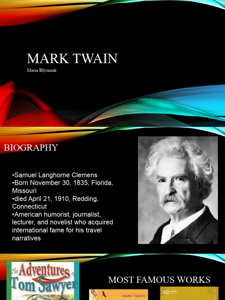 Mark Twain: Biography and Facts | PDF